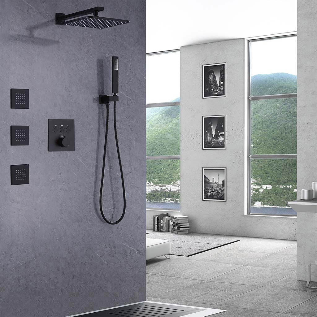 Unparalleled Luxury: Thermostatic Complete Shower System with Rough-In ...