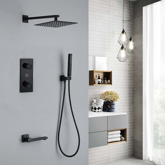 Modern Digital Display Constant Temperature Three Function Shower Syst ...