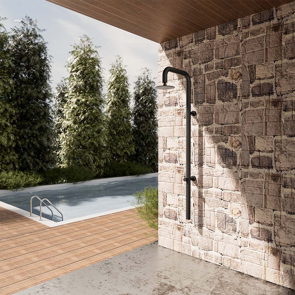 Wall-Mounted Single Function Outdoor Shower 316 Stainless Steel Shower ...