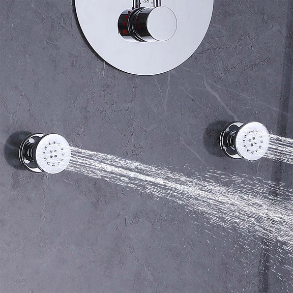 Thermostatic Shower System: Head, Hand Shower & 4 Body Jets – Modland